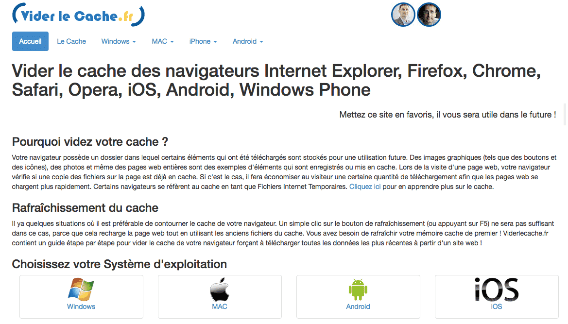 Comment vider le cache de votre navigateur